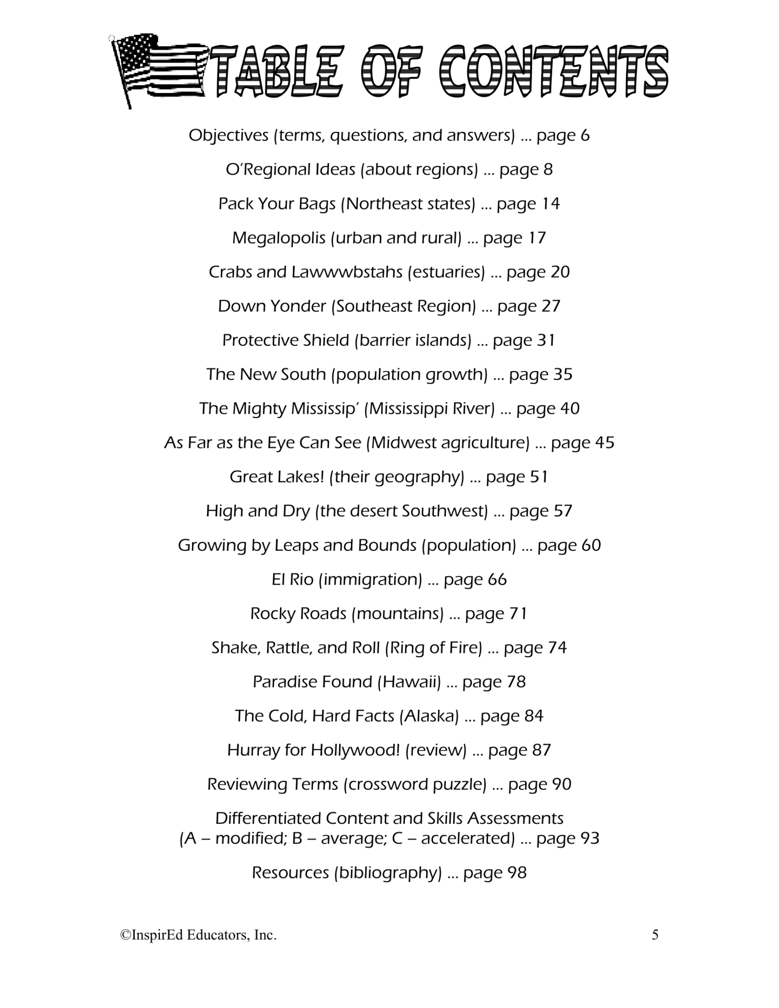 D1502 U.S. Regions – Inspired Educators