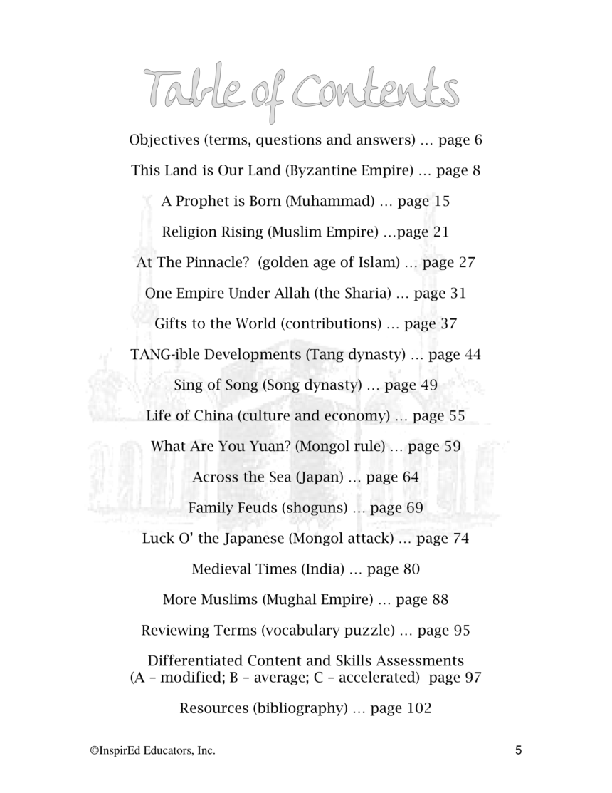 P5107 THE MIDDLE EAST – PRINT EDITION – Inspired Educators