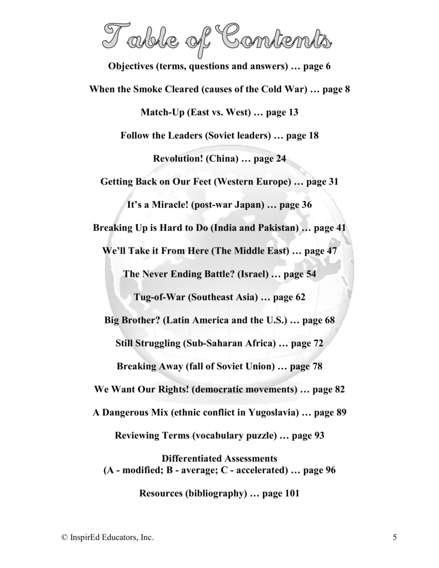 D4113 World War I – Inspired Educators